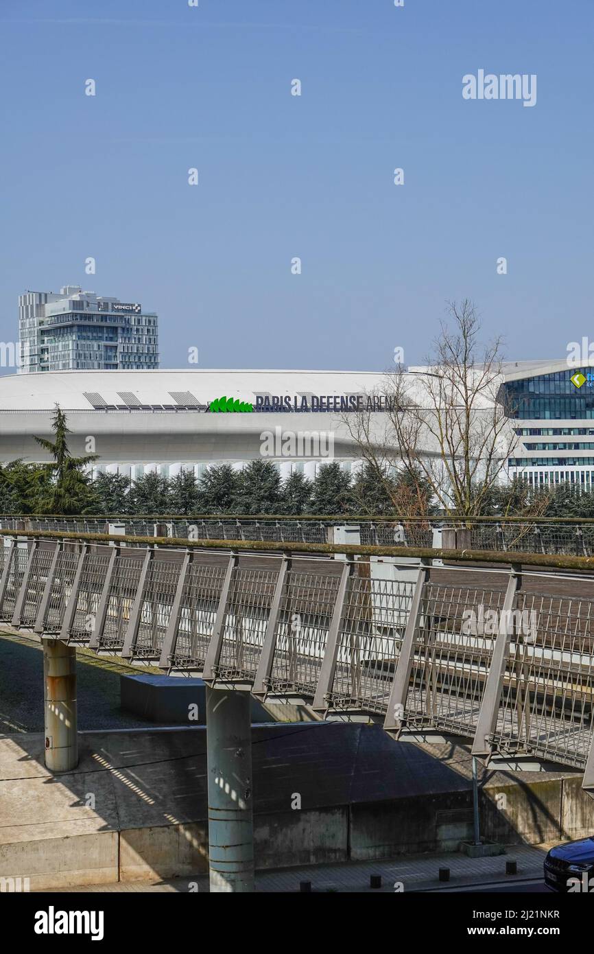 Paris La Défense Arena is a multi-use domed stadium in Nanterre, a ...