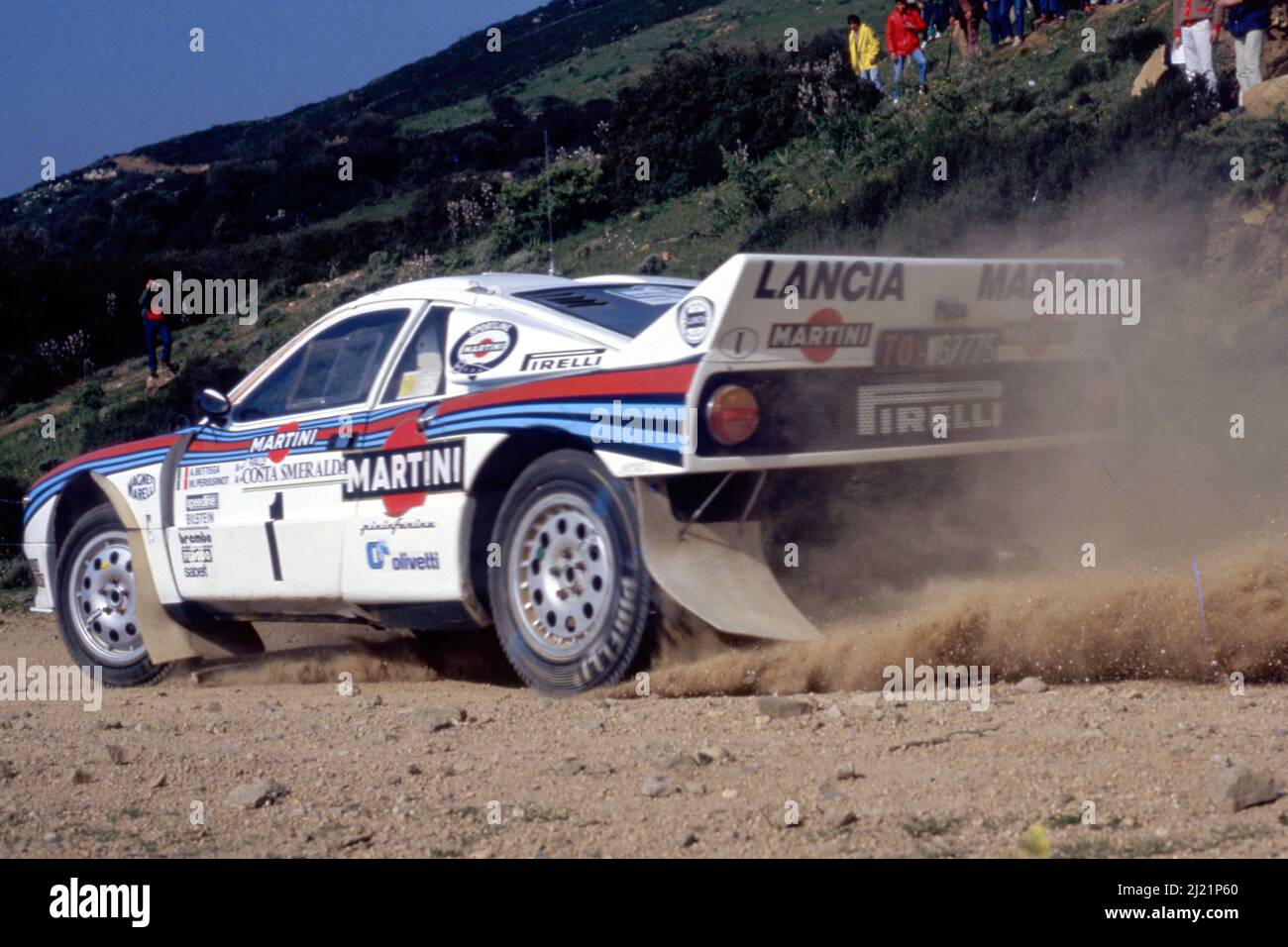 Attilio Bettega (ITA) Maurizio Perissinot (ITA) Lancia Rally 037 GrB ...