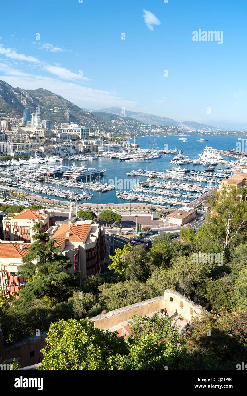 View of the Monaco from Prince's Palace Stock Photo - Alamy
