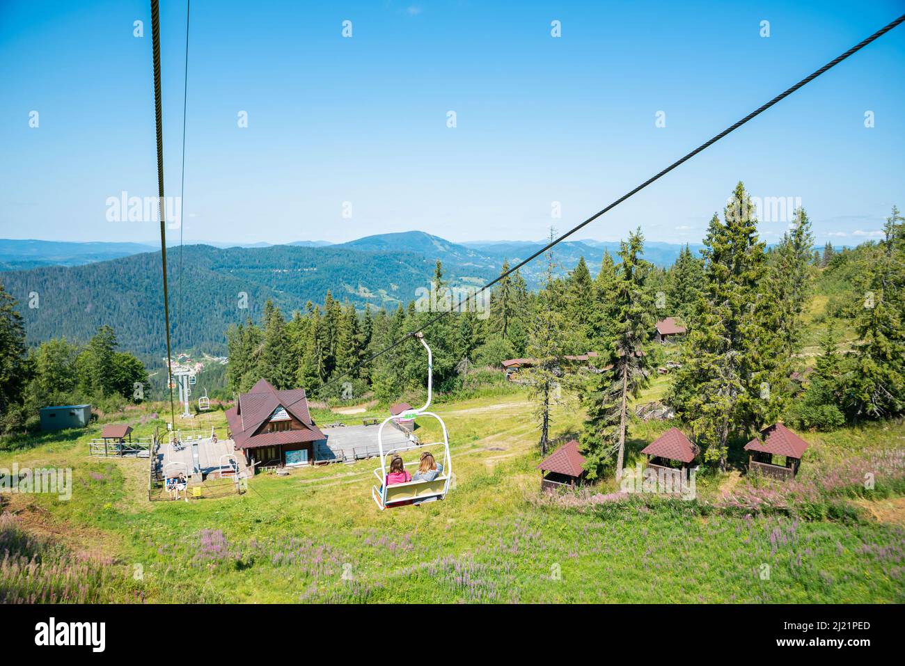 Mountain top in Ukraine country side Stock Photo - Alamy
