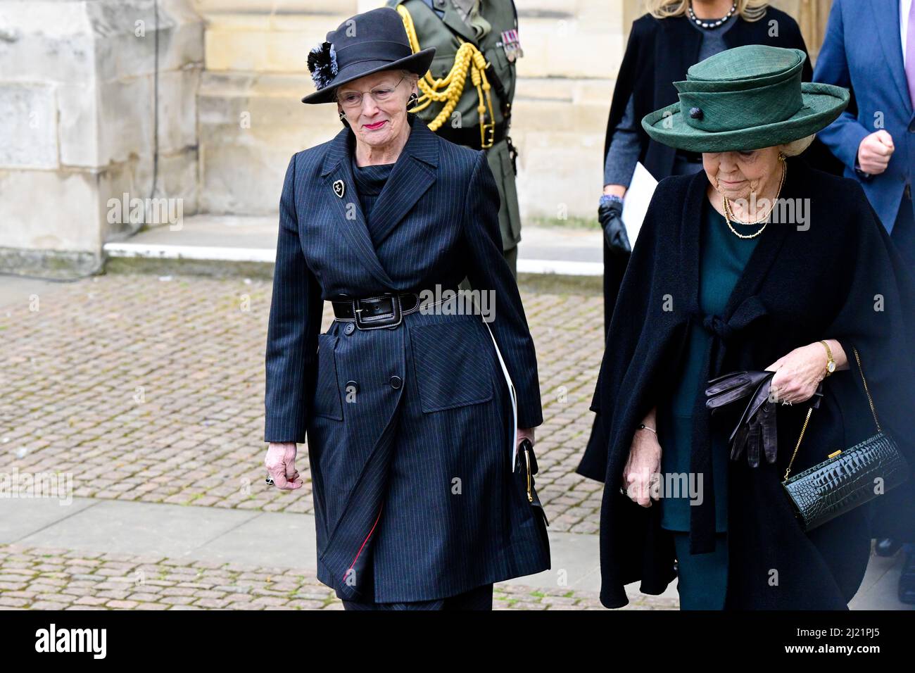 London, UK, 29th March, 2022. Queen Margrethe II of Denmark and ...