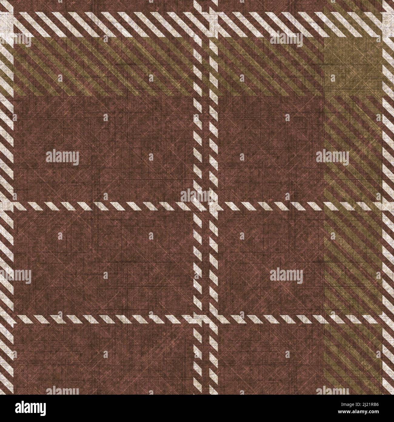 Sepia brown neutral woven plaid texture background. Seamless old worn ...