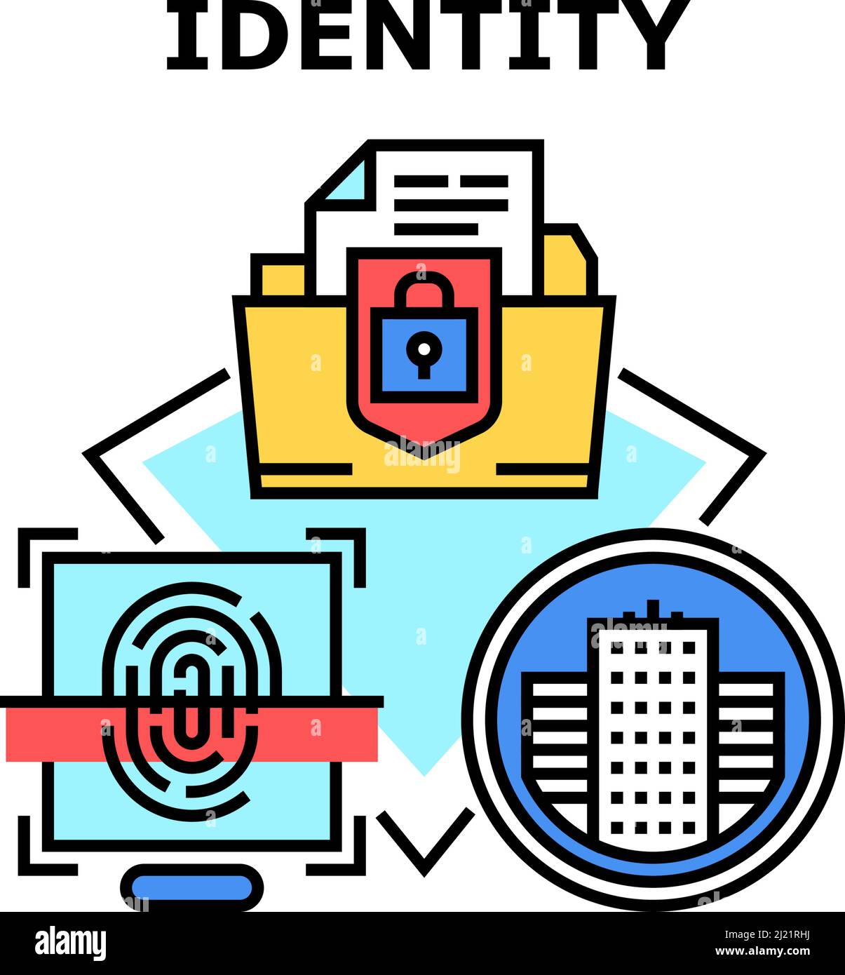 Identity System Vector Concept Color Illustration Stock Vector Image ...