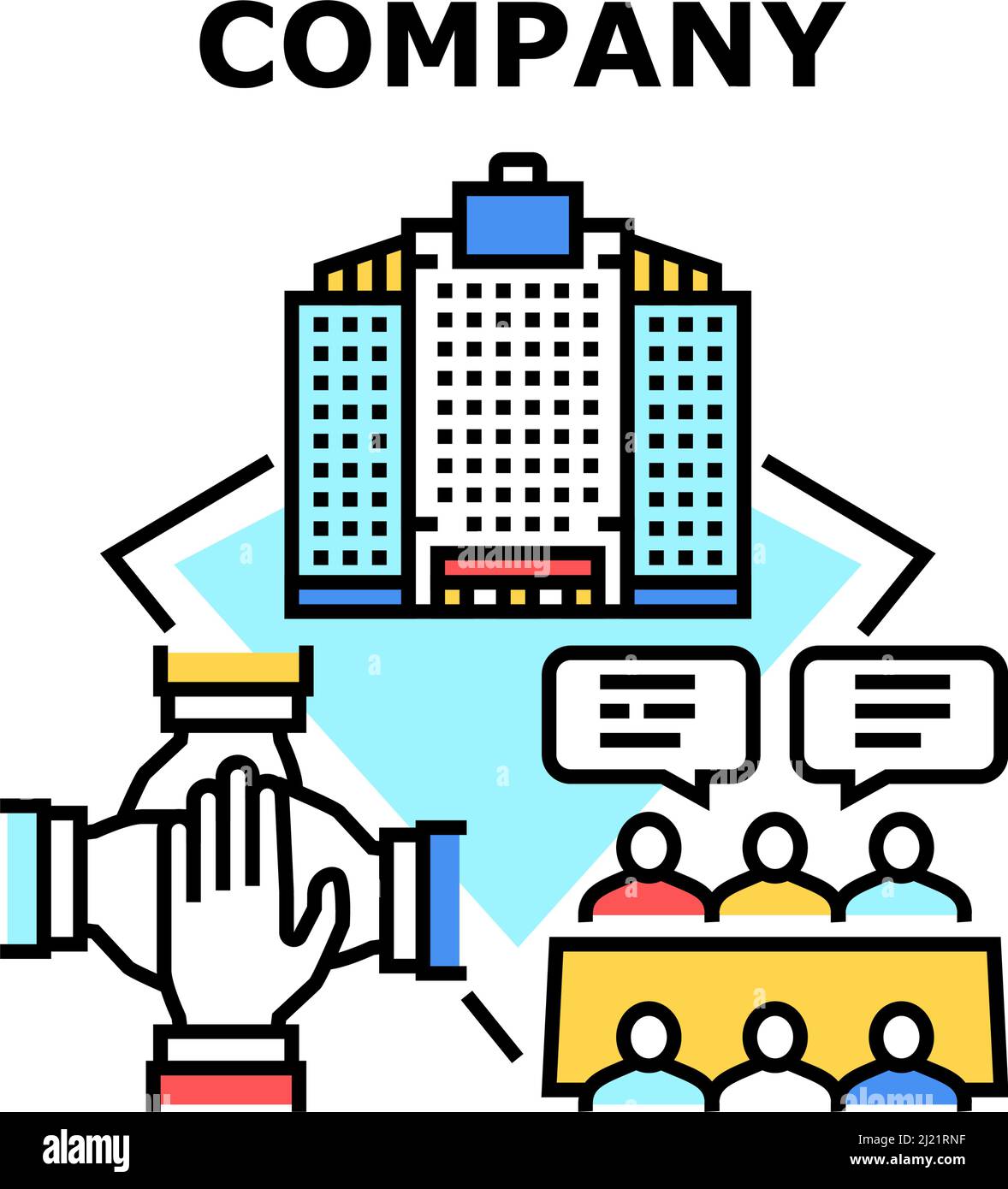 Company Brand Vector Concept Color Illustration Stock Vector Image ...