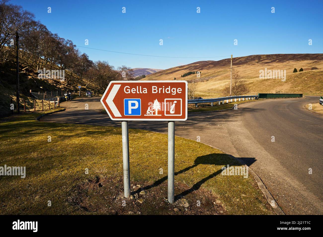 Gella Bridge, Glen Clova Stock Photo - Alamy
