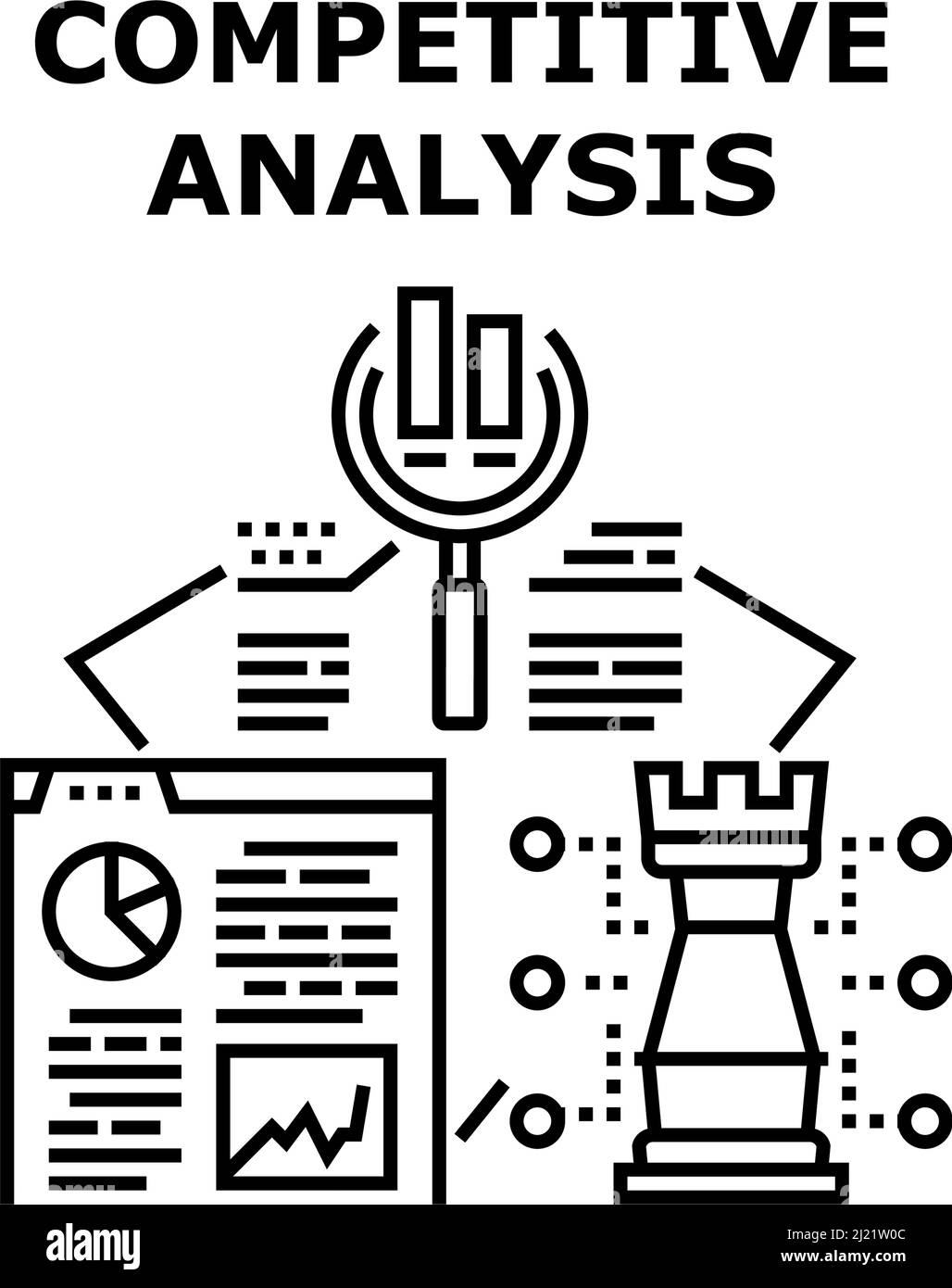 Competitive Analysis Vector Concept Illustration Stock Vector Image ... Competitive Analysis Vector Concept Illustration Stock Vector Image ...