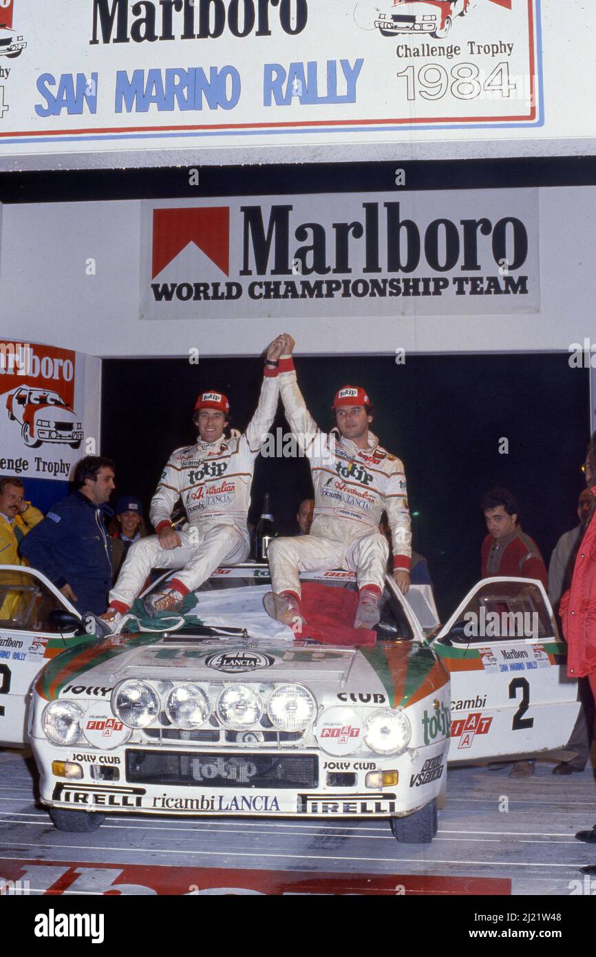 Adartico Vudafieri (ITA) Luigi Pirollo (ITA) Lancia Rally 037 GrB Jolly ...