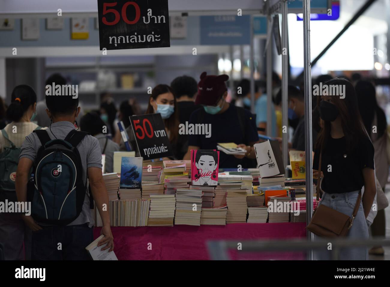 Bangkok, Thailand. 29th Mar, 2022. Atmosphere, people enter, events the ...