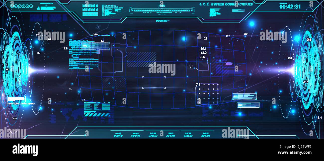 Horizontal interface abstract hi-res stock photography and images - Alamy