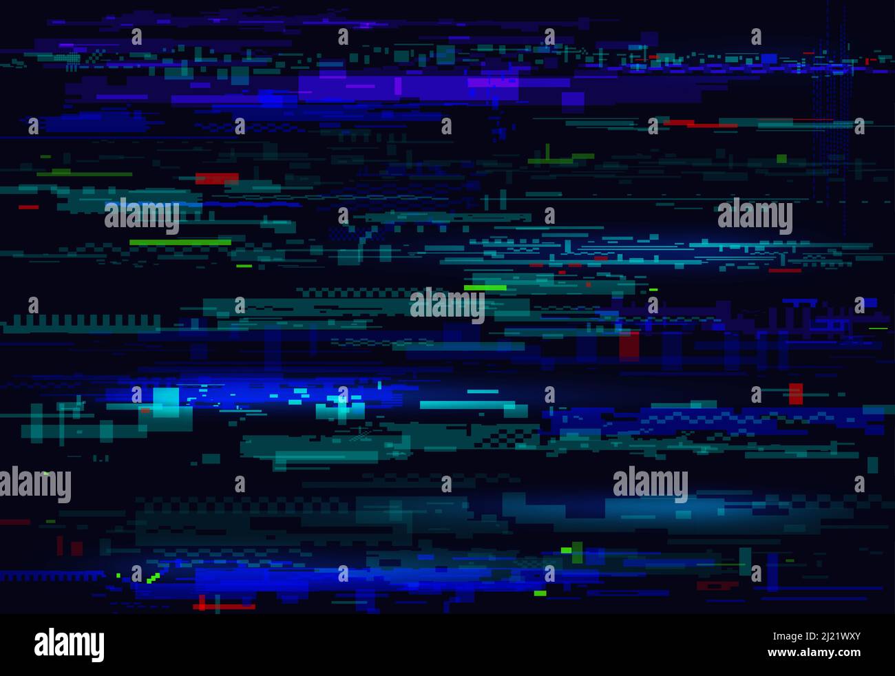 Glitch digital cyberpunk technology background vector illustration ...