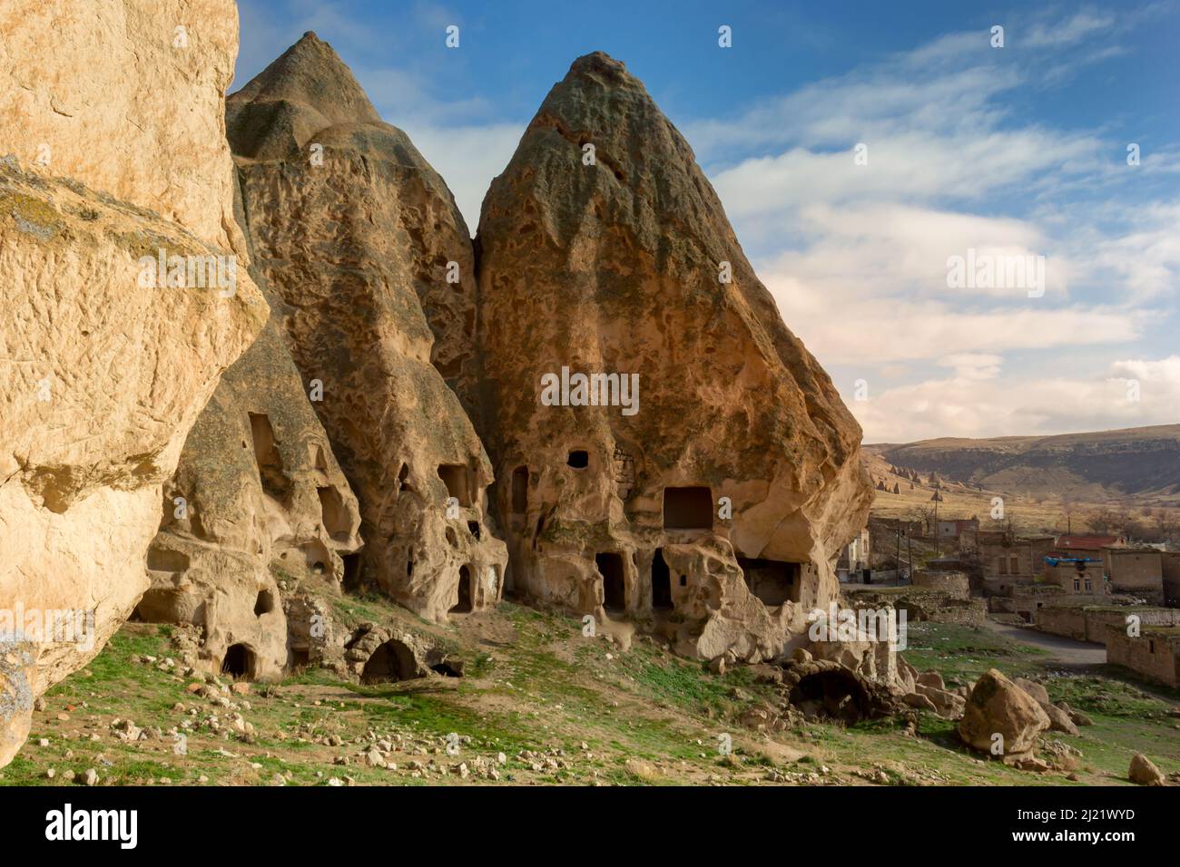 cappadocia cone formation with caves Stock Photo - Alamy
