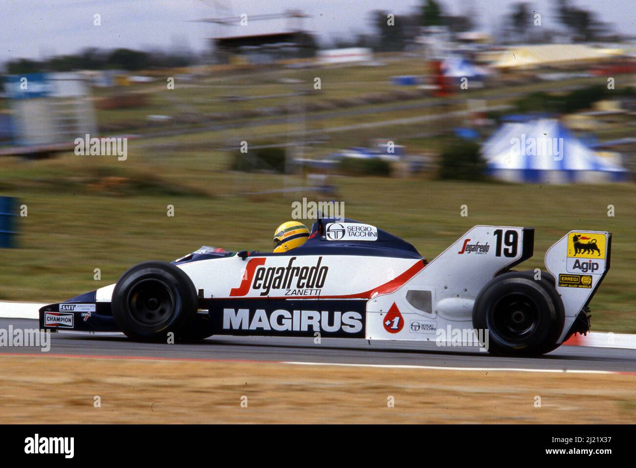 Ayrton Senna da Silva (BRA) Toleman TG 183B Hart Stock Photo - Alamy