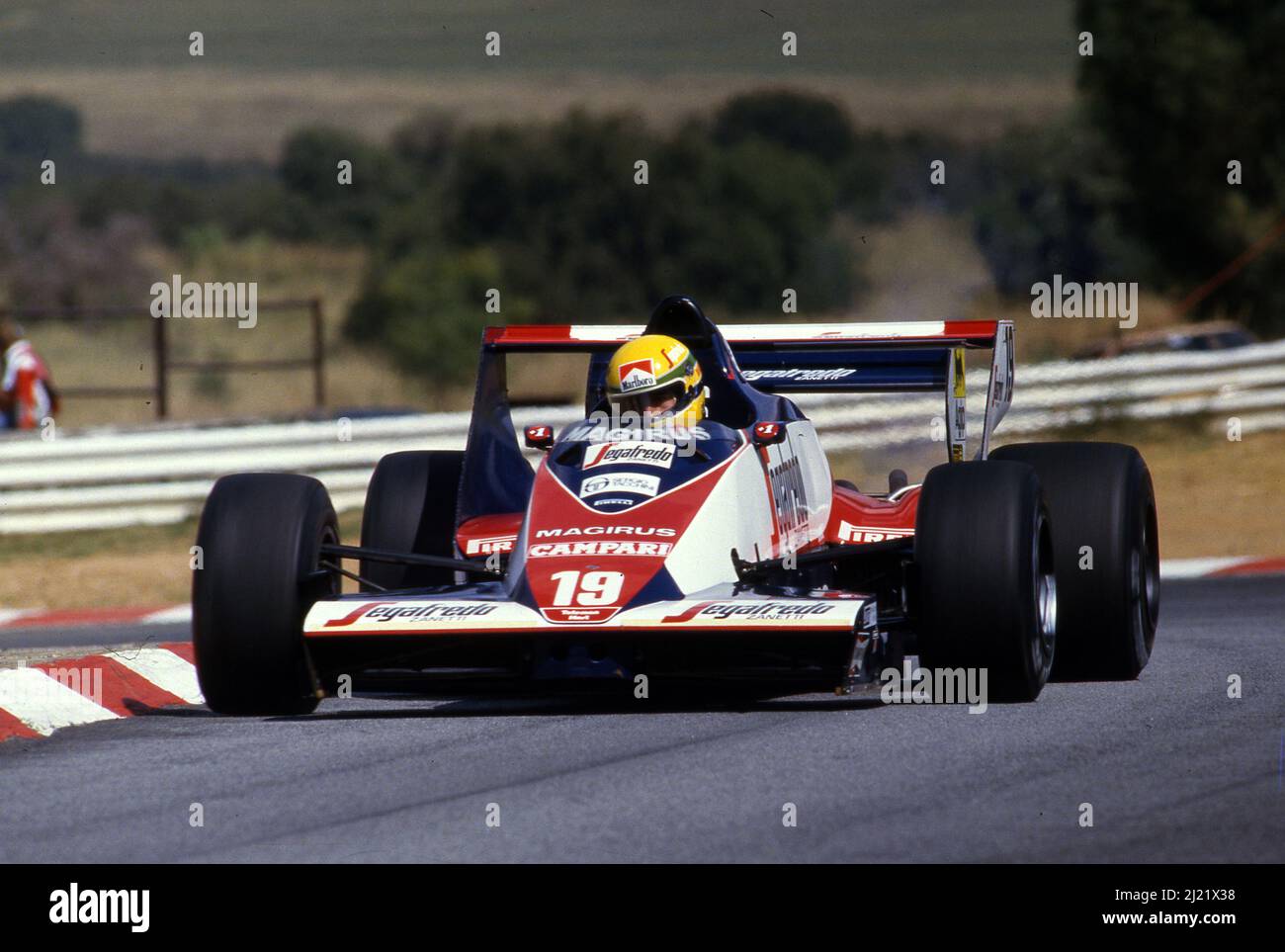 Ayrton Senna da Silva (BRA) Toleman TG 183B Hart Stock Photo - Alamy