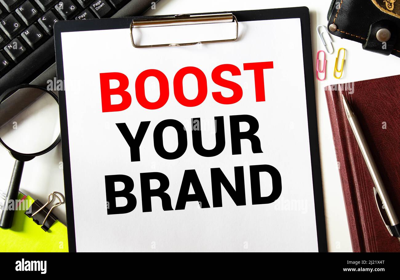 Text on a quick note sheet of white paper textured background Stock ...