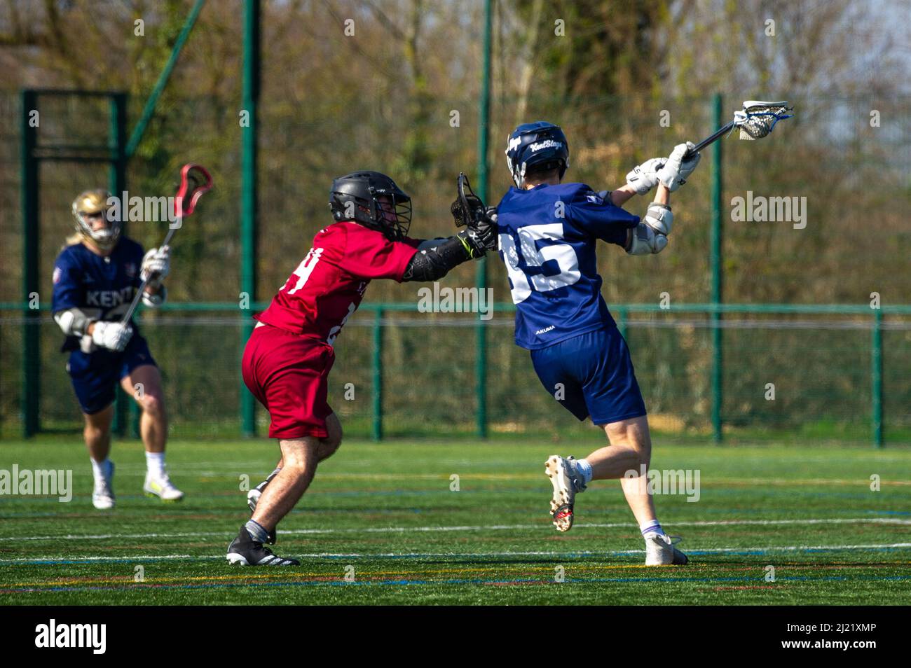 The men's lacrosse game. CCCU vs Kent. The University of Kent ...