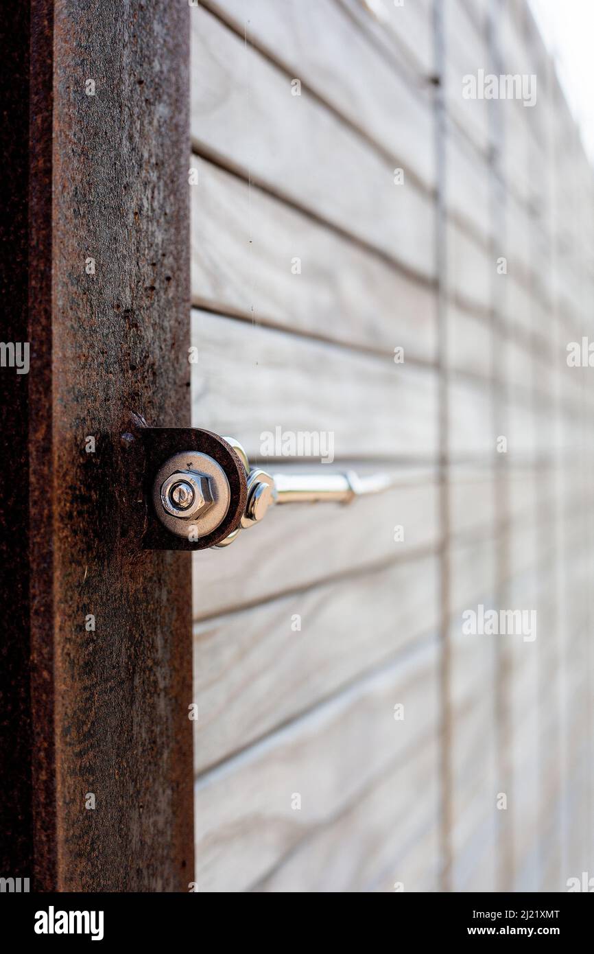 Stainless steel adjustable fixings supporting steel training cable for ...