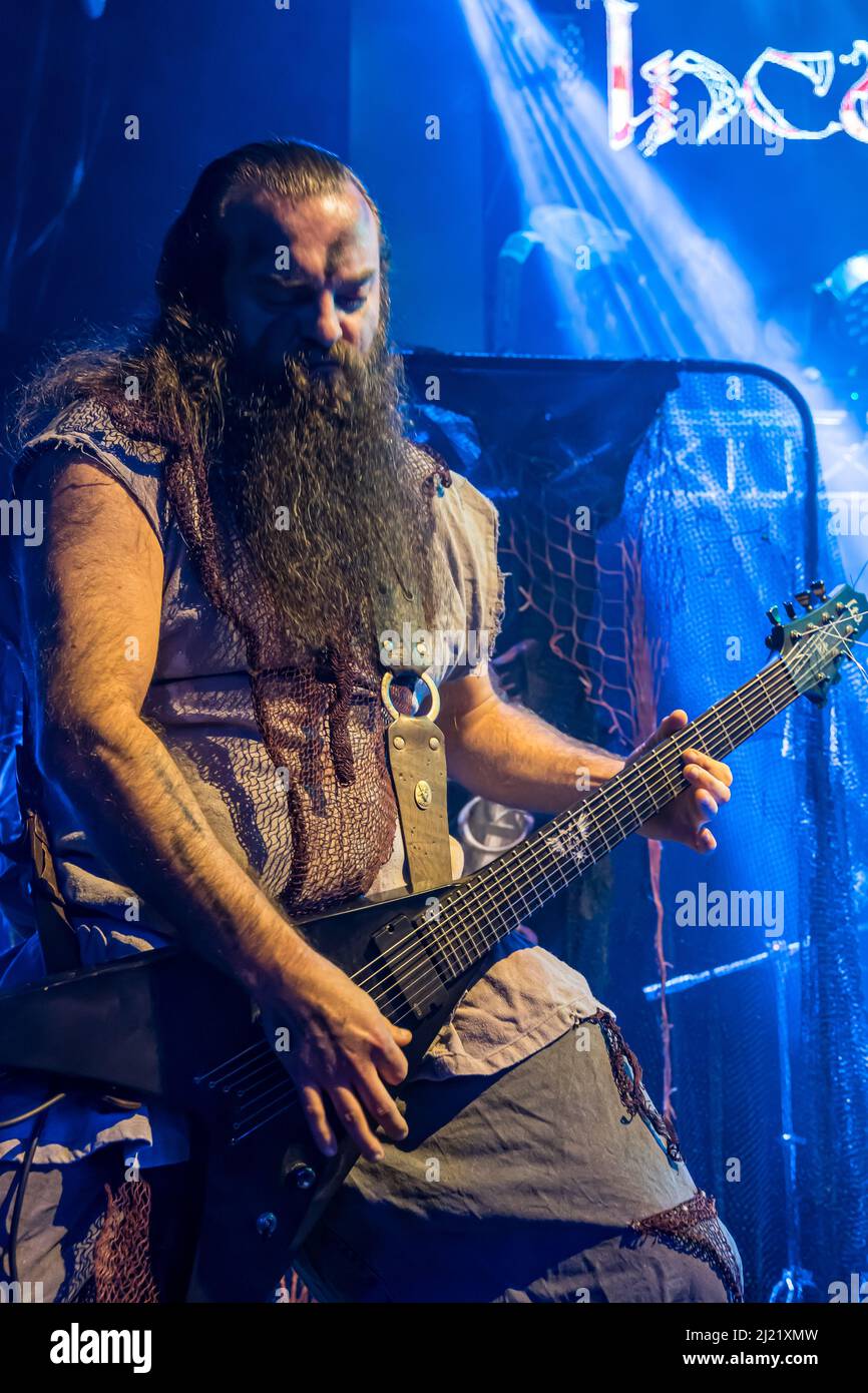 Music concert by the Basque band Incursed, at Sala Nazca in Madrid, on ...