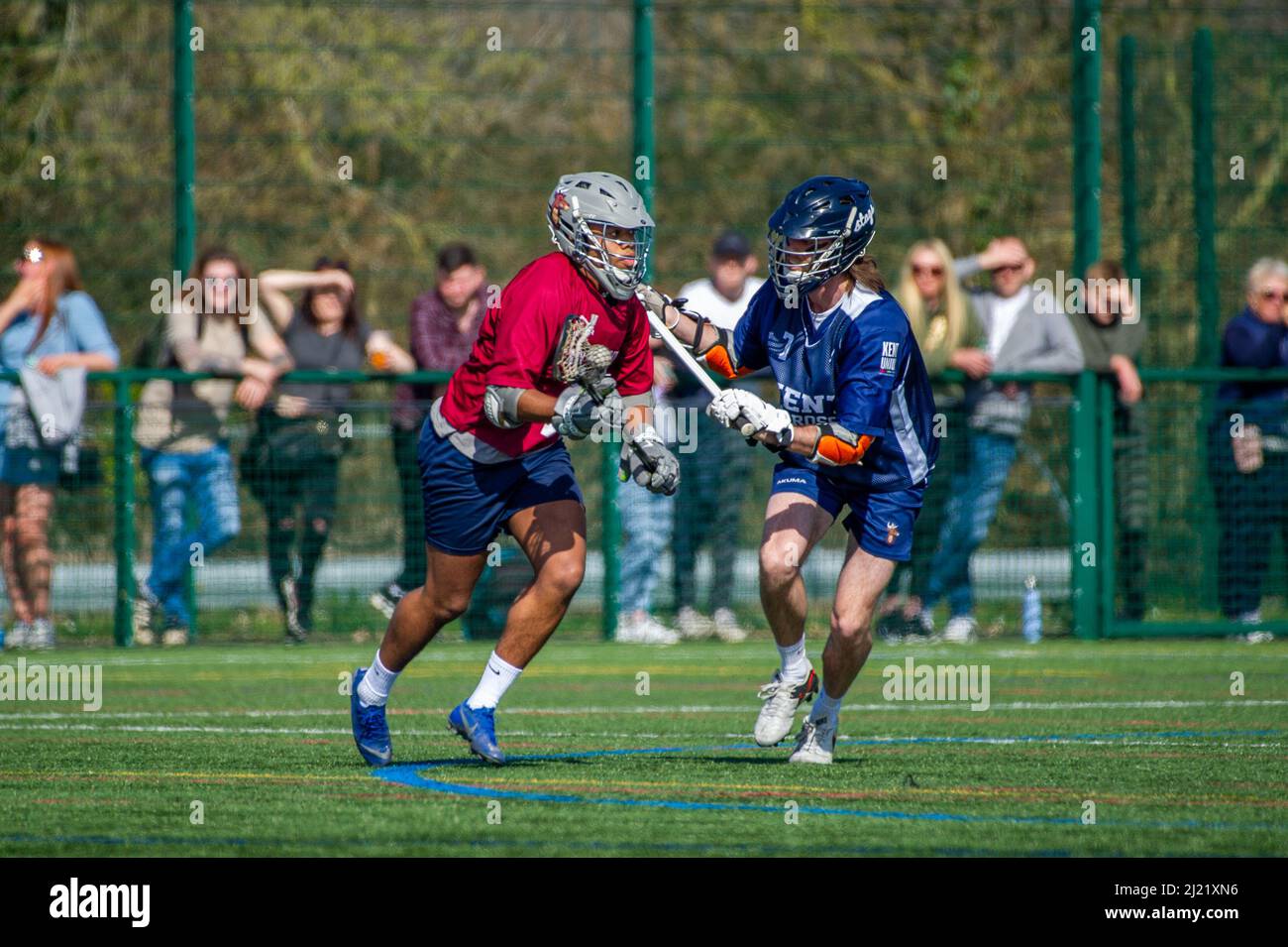 The men's lacrosse game. CCCU vs Kent. The University of Kent ...