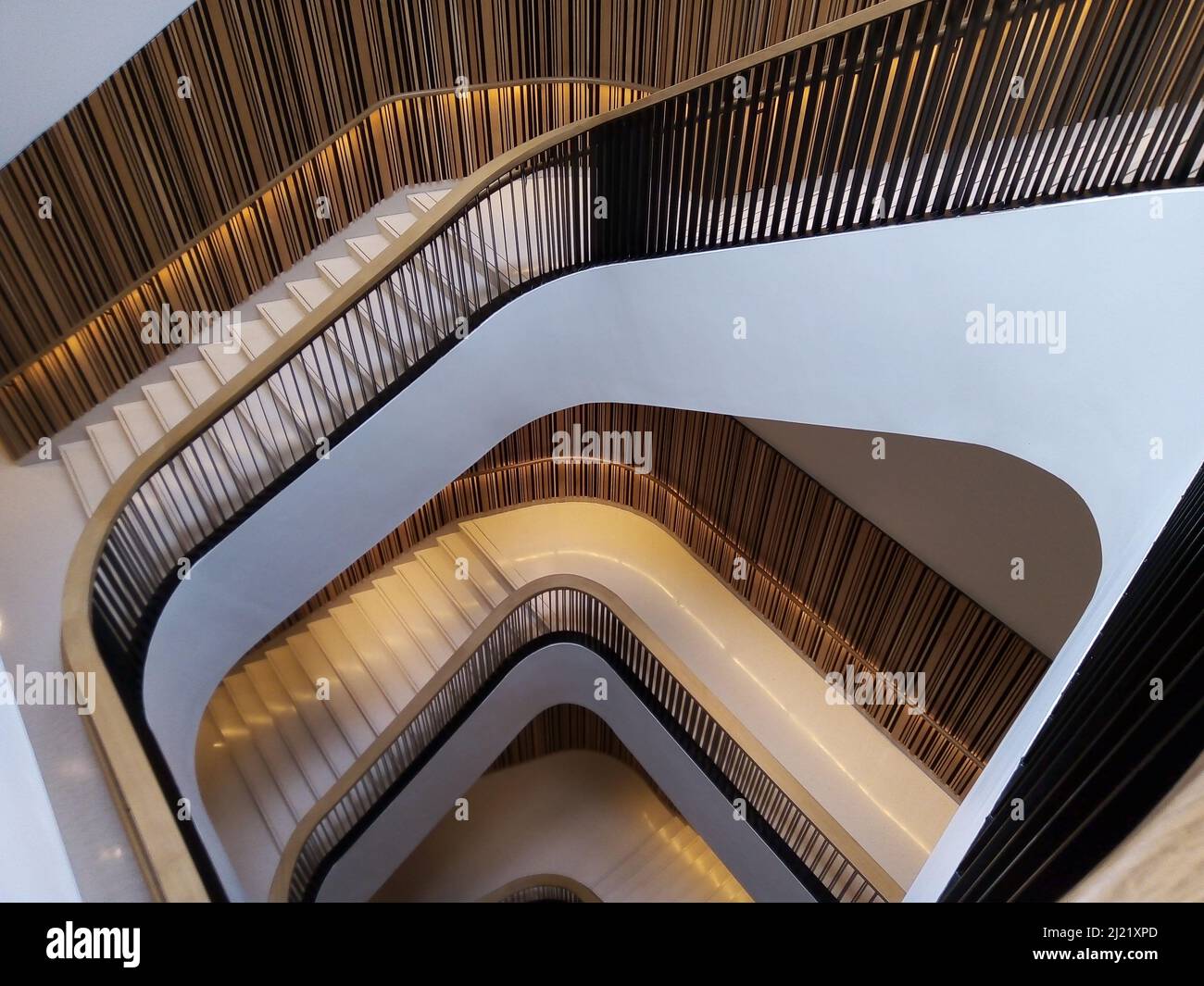 Interior Stairs of the Martin Luther King Library in Washington City ...