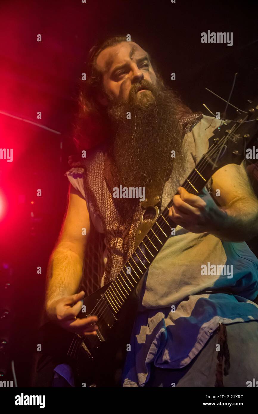 Music concert by the Basque band Incursed, at Sala Nazca in Madrid, on ...