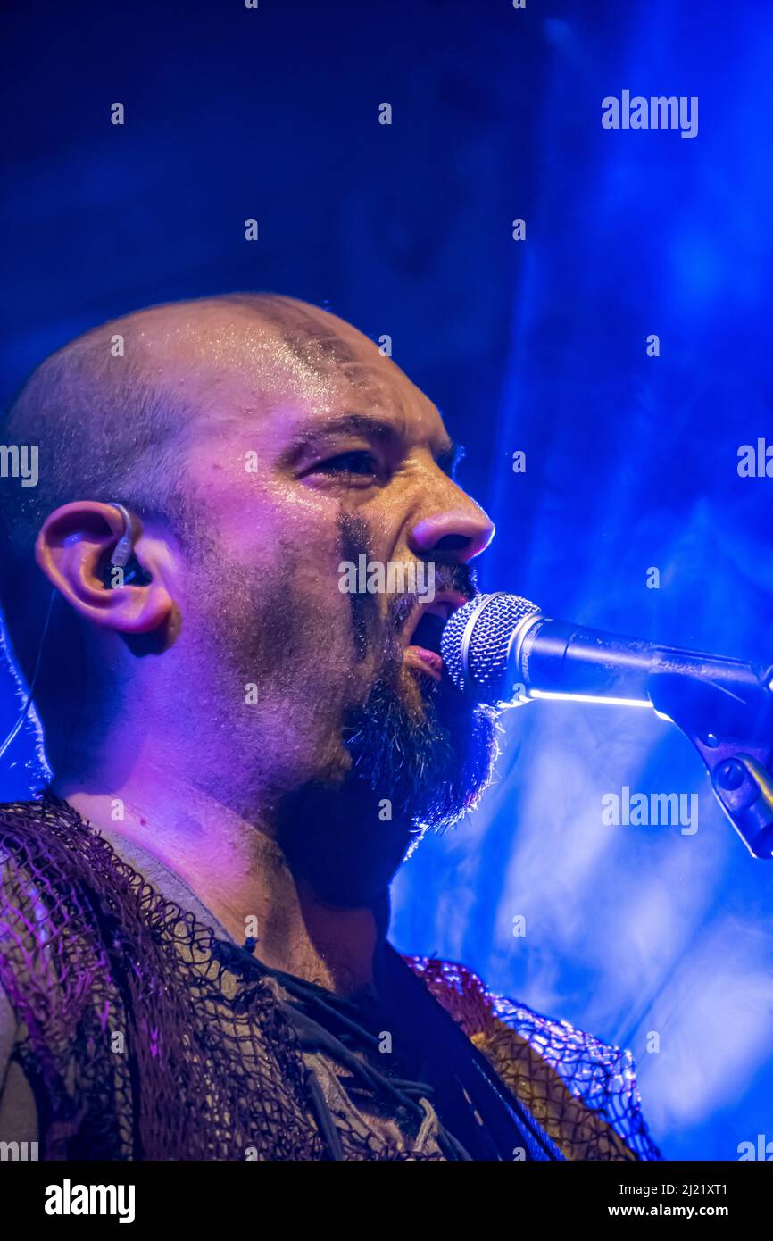 Music concert by the Basque band Incursed, at Sala Nazca in Madrid, on ...
