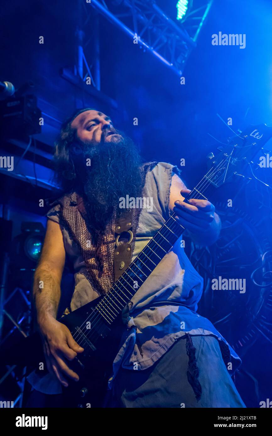 Music concert by the Basque band Incursed, at Sala Nazca in Madrid, on ...