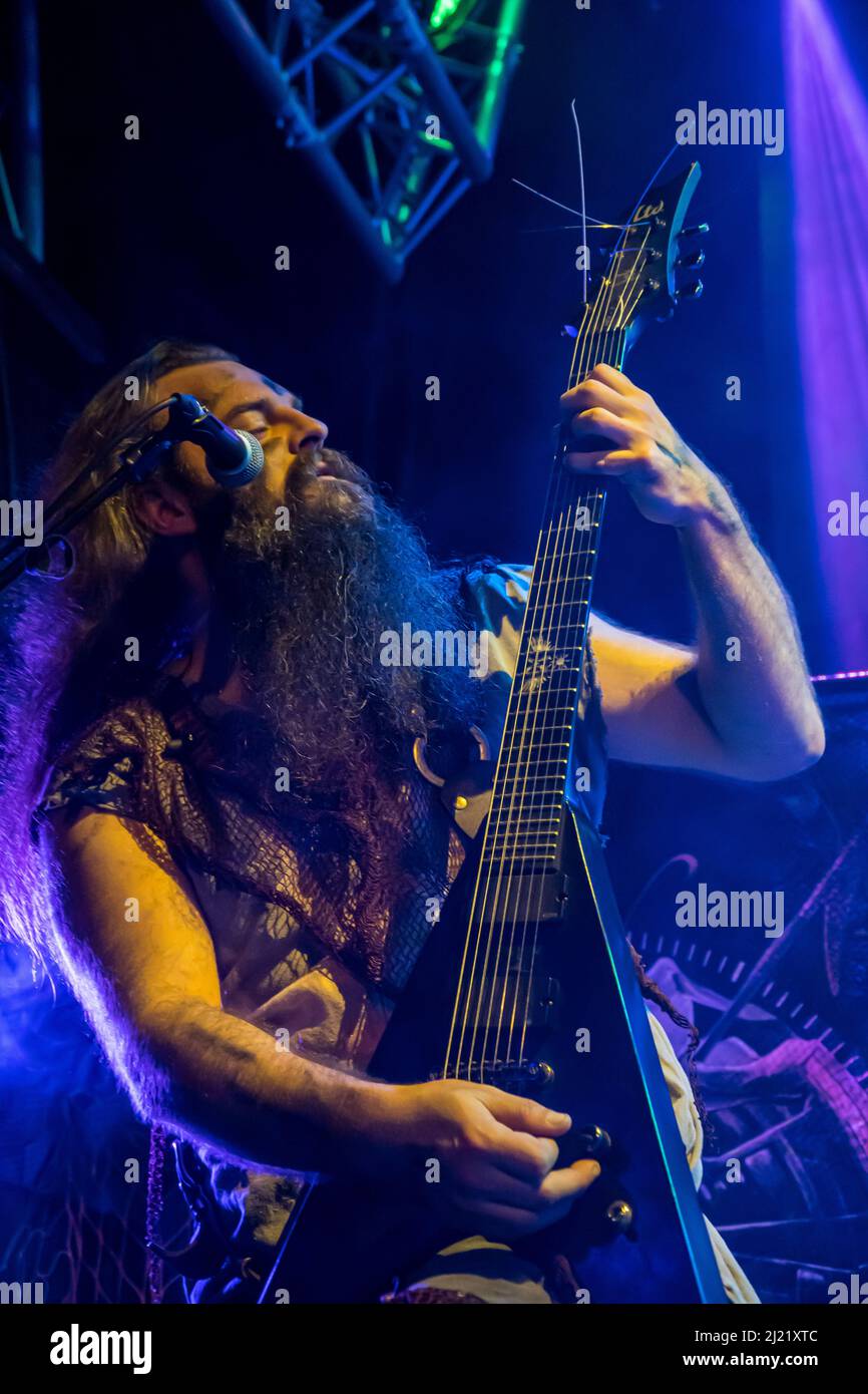 Music concert by the Basque band Incursed, at Sala Nazca in Madrid, on ...
