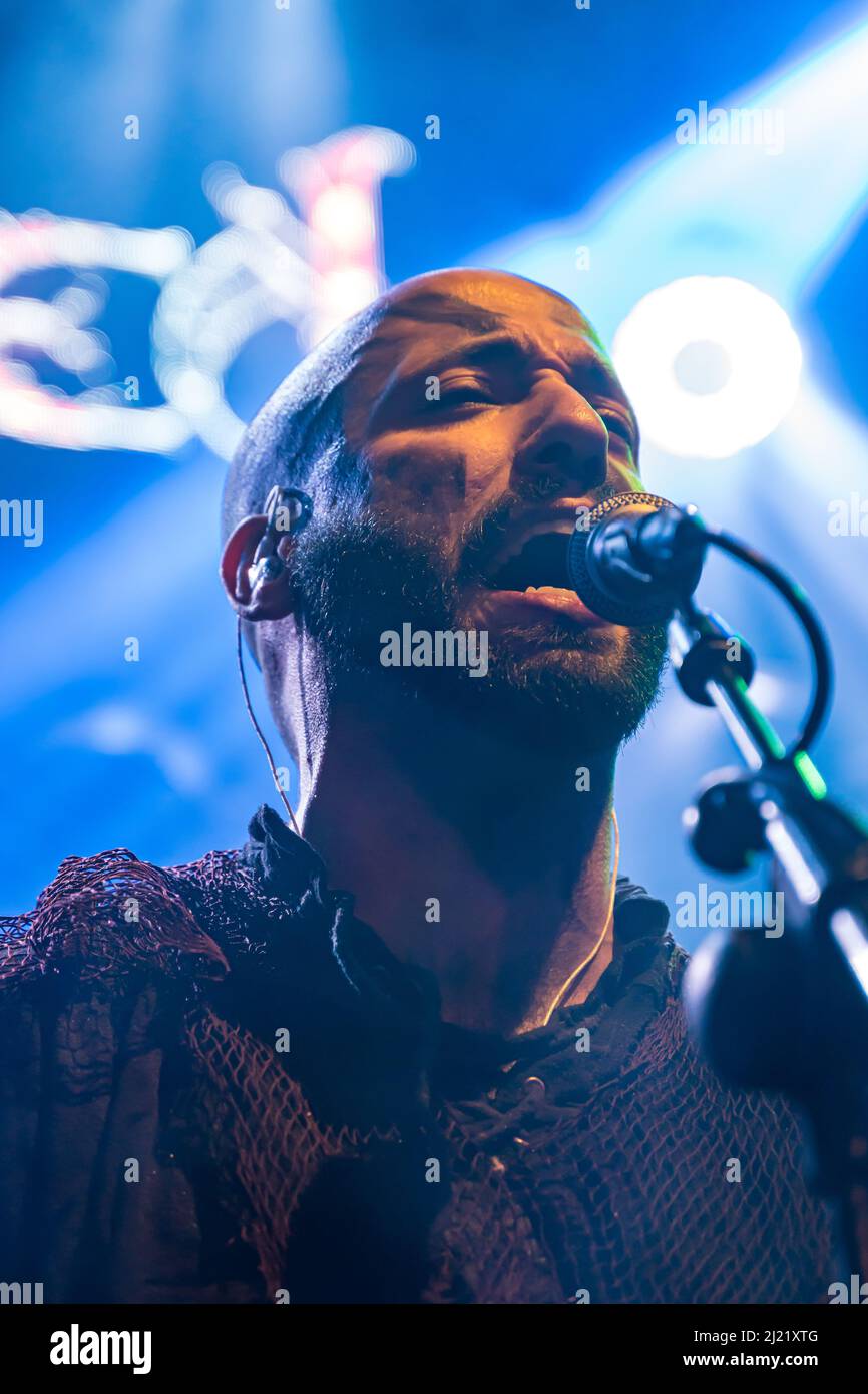Music concert by the Basque band Incursed, at Sala Nazca in Madrid, on ...