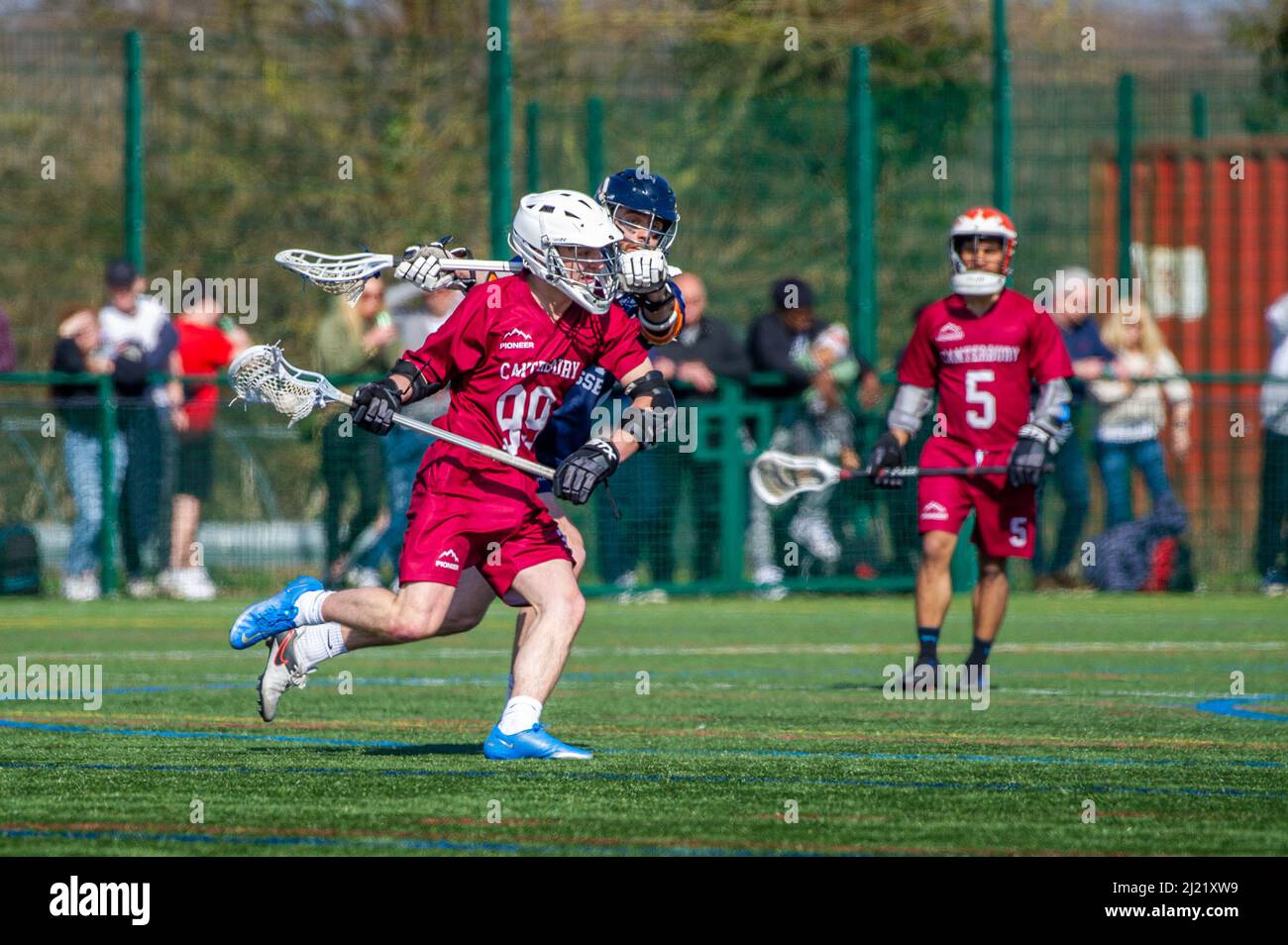 The men's lacrosse game. CCCU vs Kent. The University of Kent ...