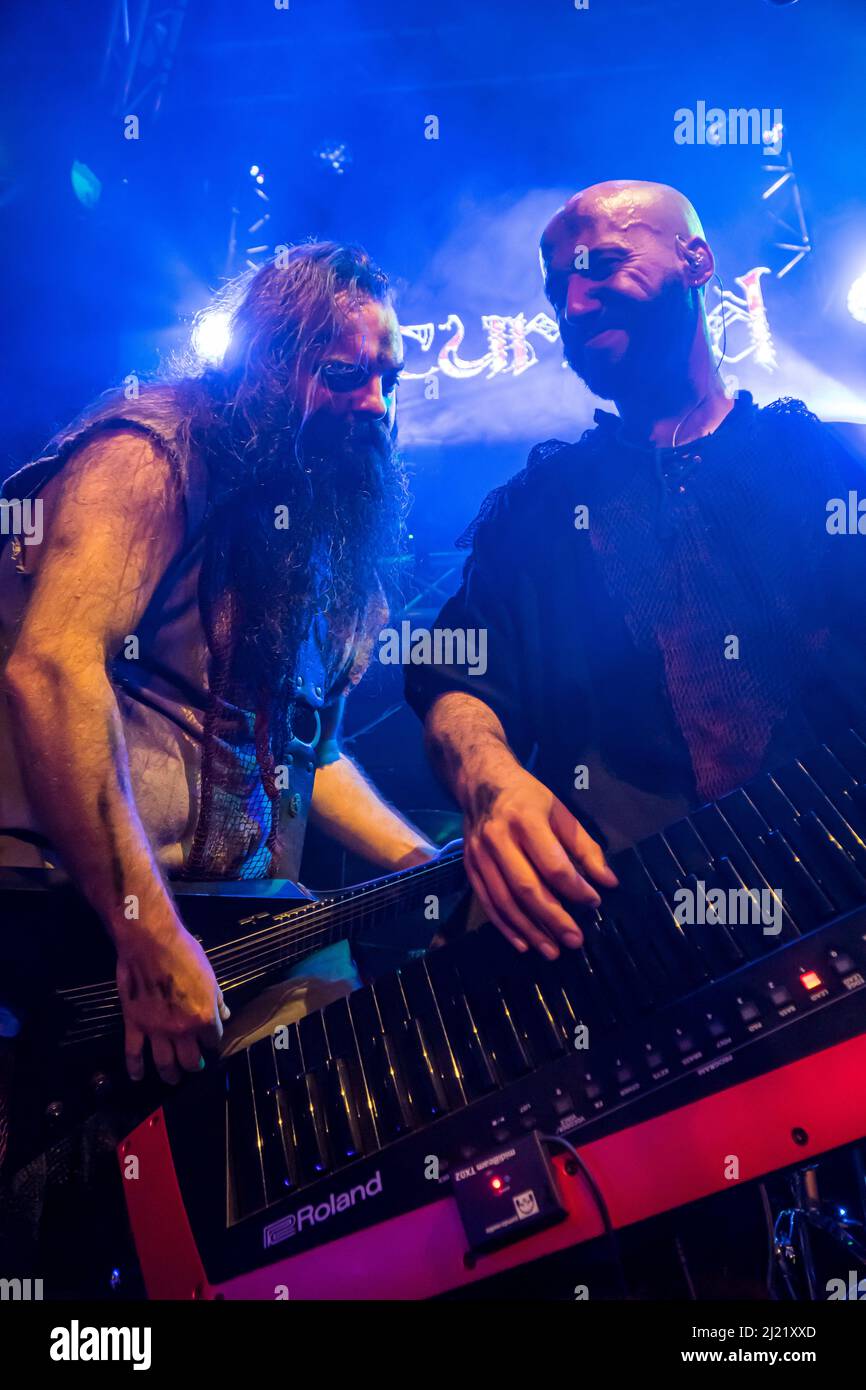 Music concert by the Basque band Incursed, at Sala Nazca in Madrid, on ...