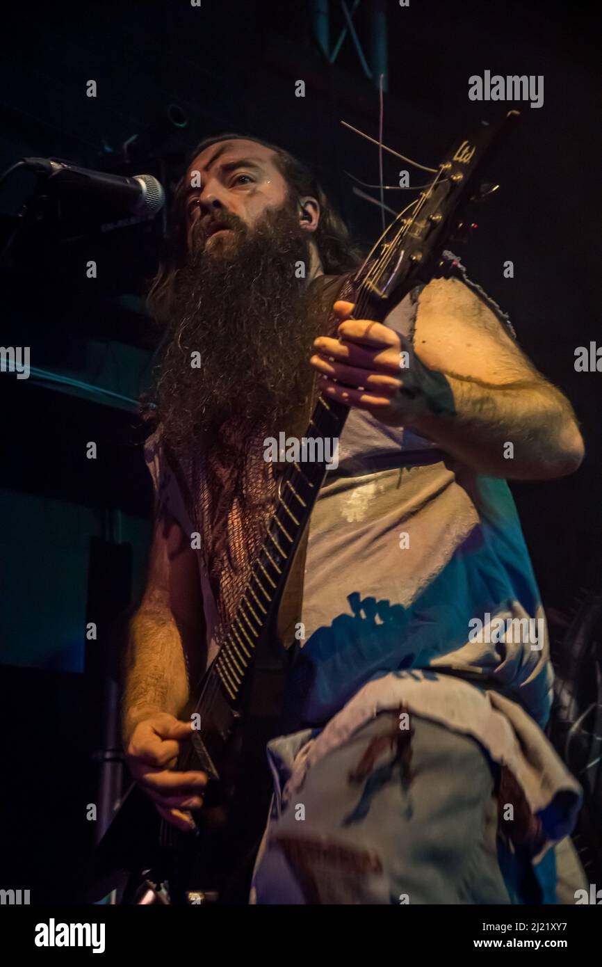 Music concert by the Basque band Incursed, at Sala Nazca in Madrid, on ...