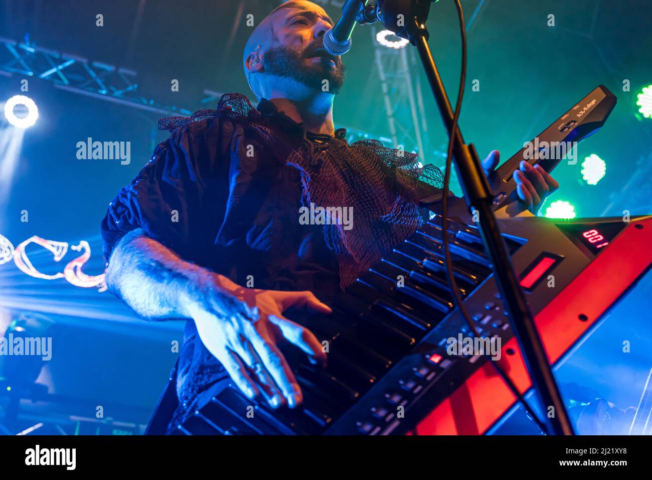 Music concert by the Basque band Incursed, at Sala Nazca in Madrid, on ...