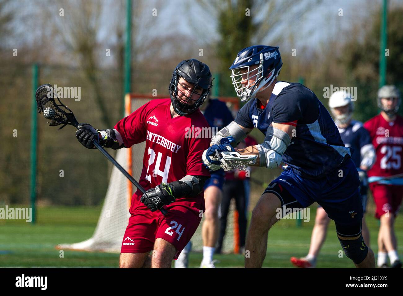 The men's lacrosse game. CCCU vs Kent. The University of Kent ...