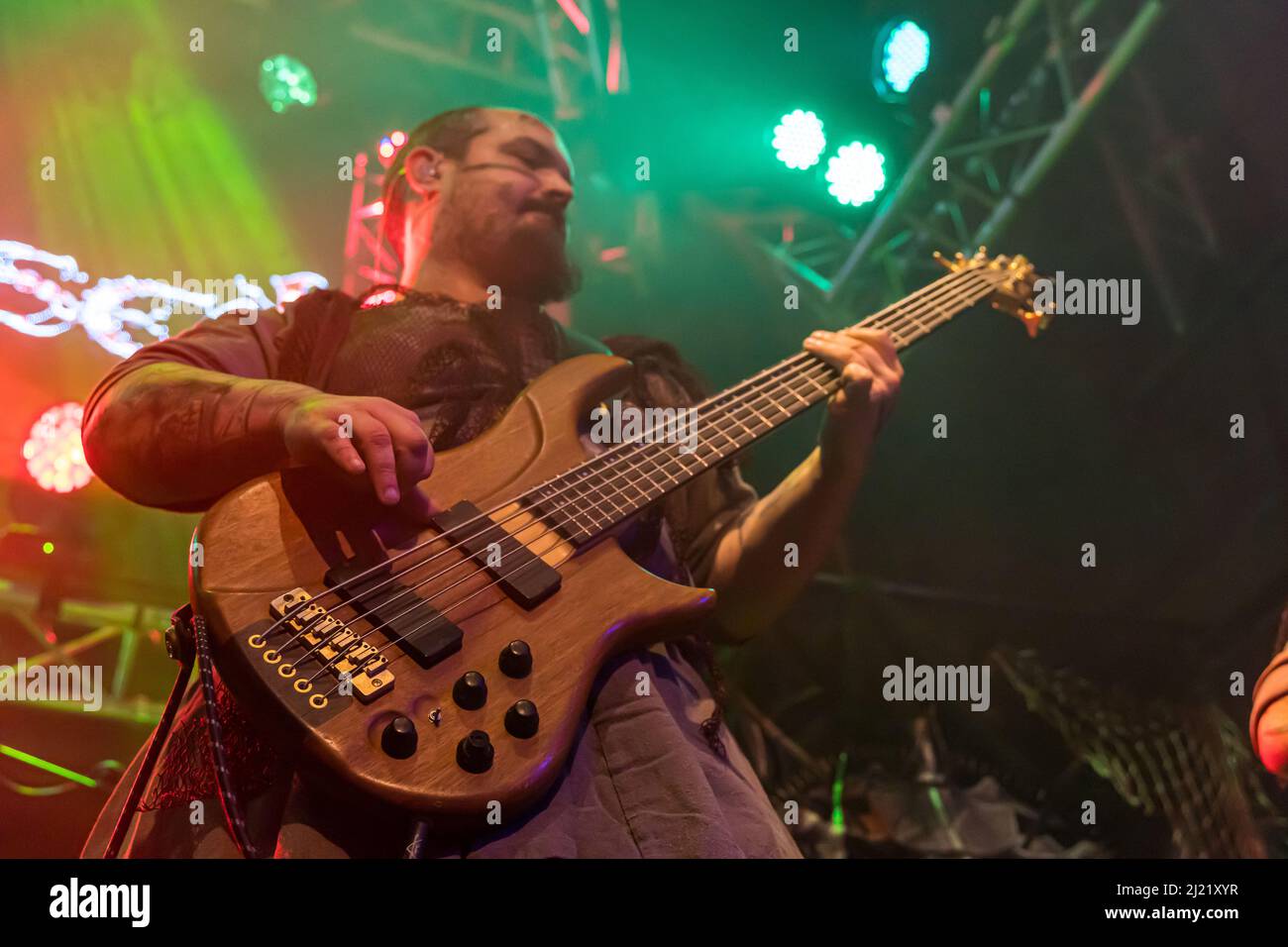 Music concert by the Basque band Incursed, at Sala Nazca in Madrid, on ...
