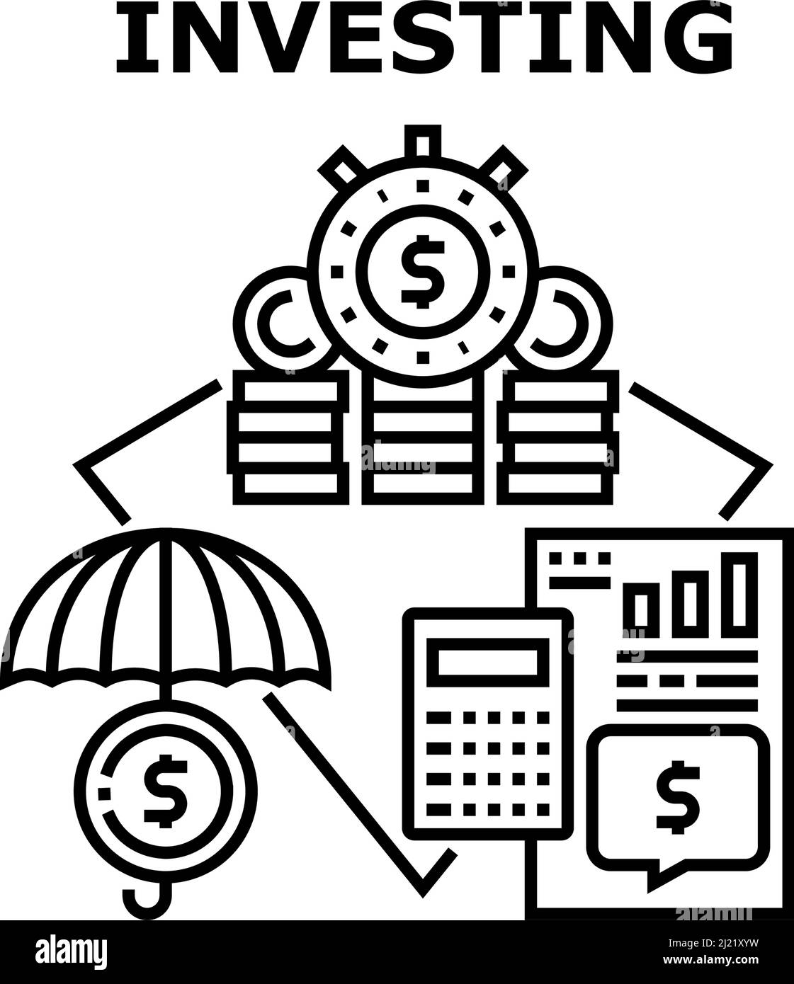 Investing Business Vector Concept Illustration Stock Vector Image & Art ...