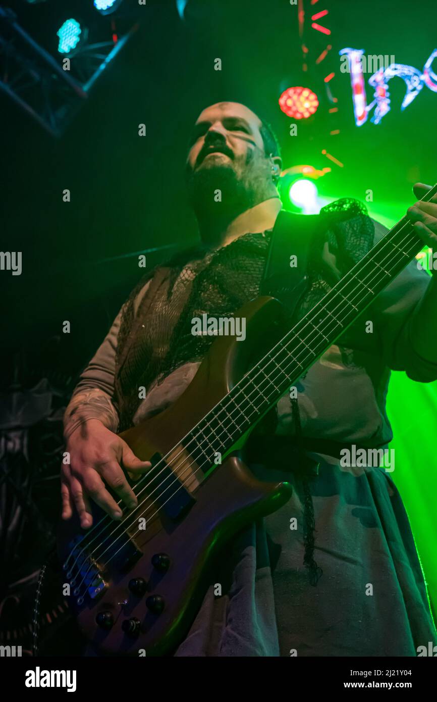 Music concert by the Basque band Incursed, at Sala Nazca in Madrid, on ...