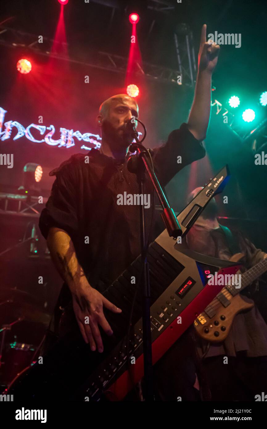 Music concert by the Basque band Incursed, at Sala Nazca in Madrid, on ...