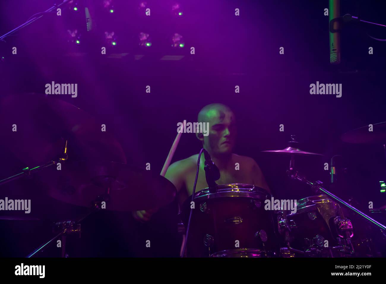 Music concert by the Basque band Incursed, at Sala Nazca in Madrid, on ...