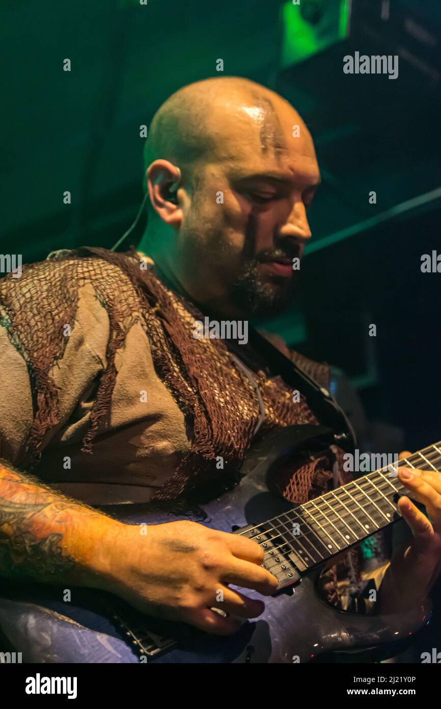 Music concert by the Basque band Incursed, at Sala Nazca in Madrid, on ...