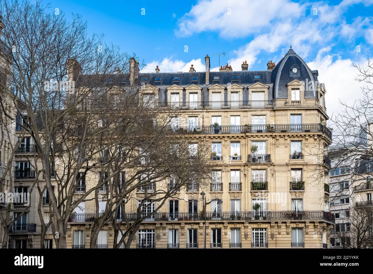 Paris, beautiful building, place Denfert-Rochereau in the 14e ...
