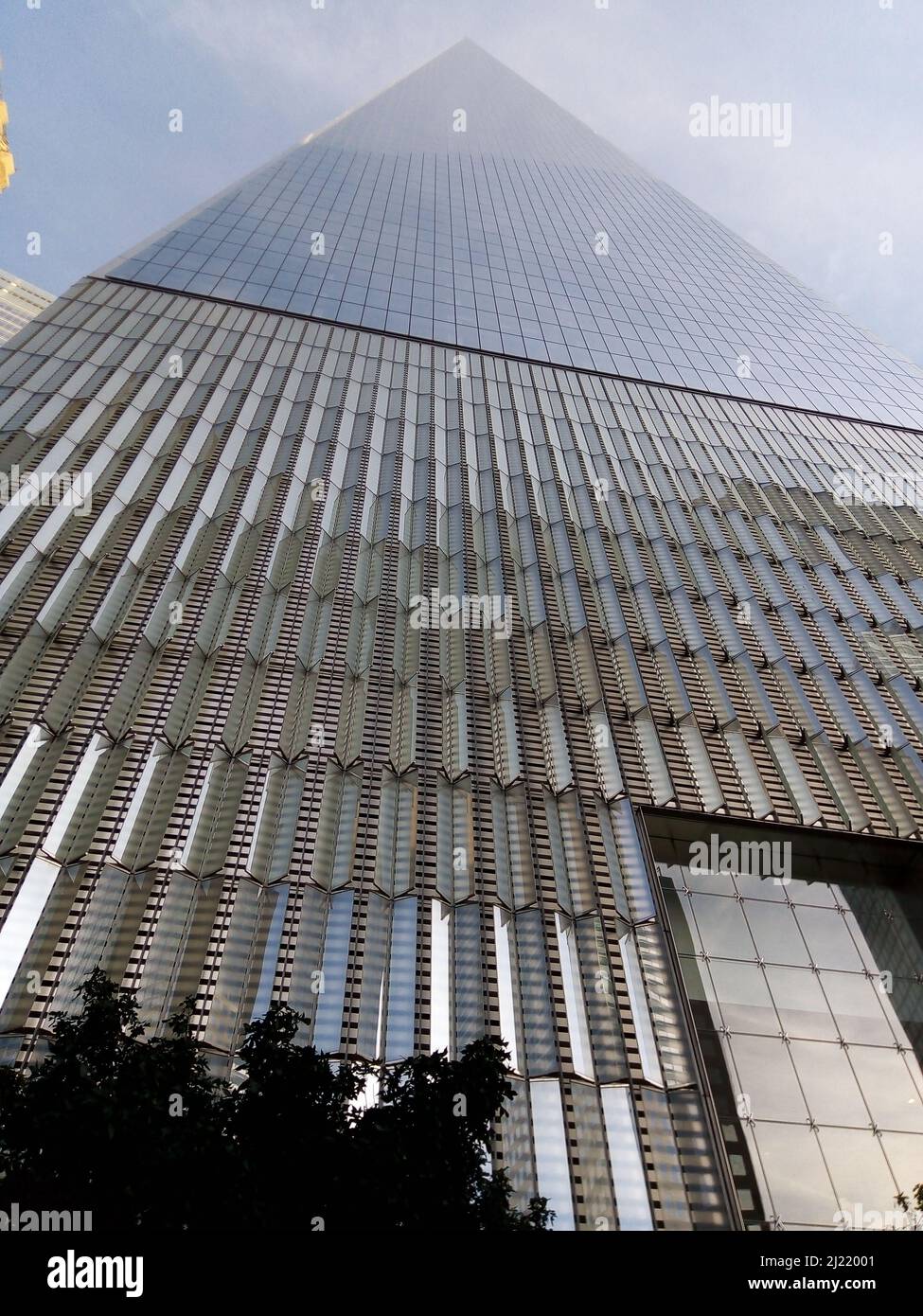 One World Trade Center Building west view. Main entrance view Stock ...