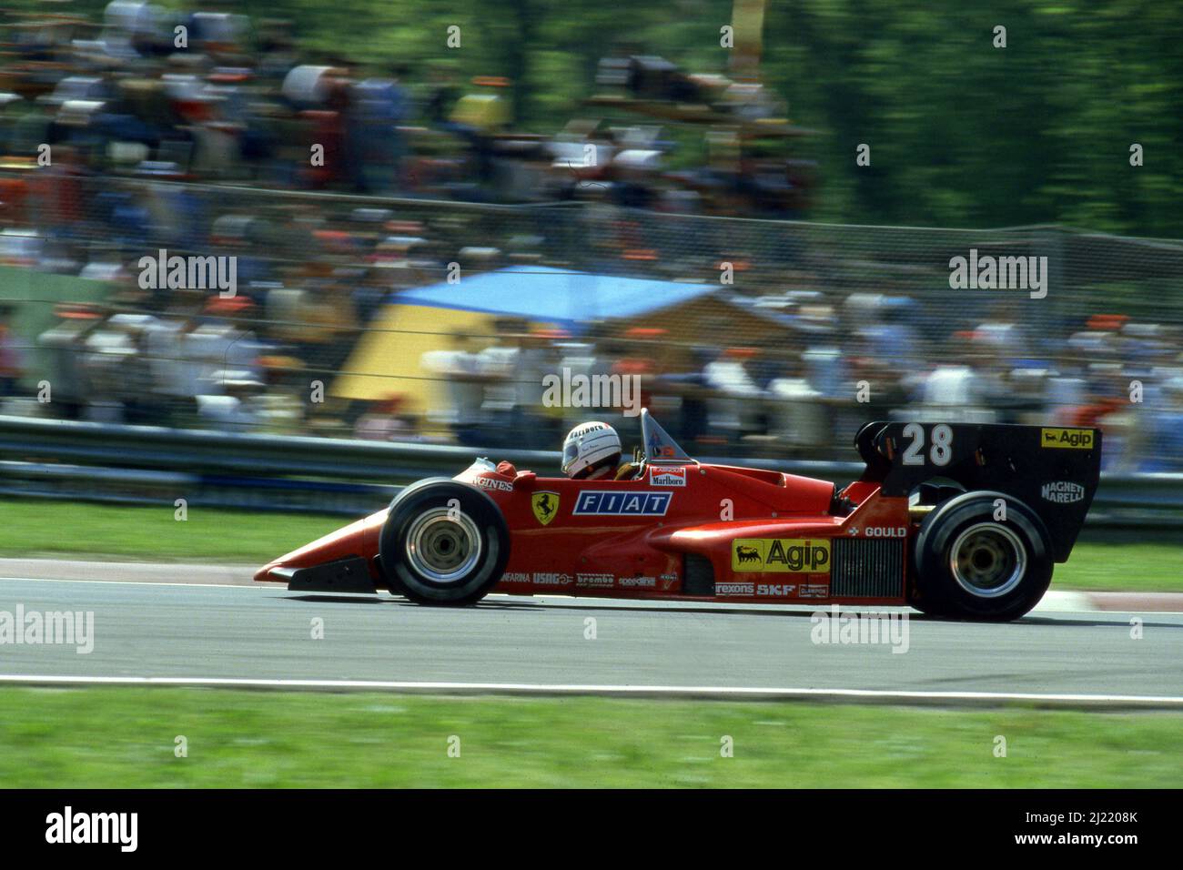 Rene Arnoux (FRA) Ferrari 126 C4 2nd position Stock Photo - Alamy