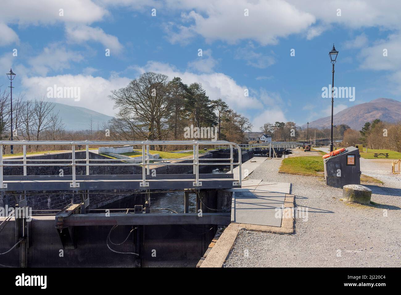 NEPTUNE'S STAIRCASE BANAVIE FORT WILLIAM SCOTLAND EIGHT STAIRCASE LOCKS ...