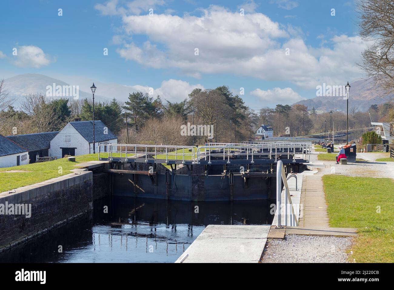 NEPTUNE'S STAIRCASE BANAVIE FORT WILLIAM SCOTLAND EIGHT STAIRCASE LOCKS ...
