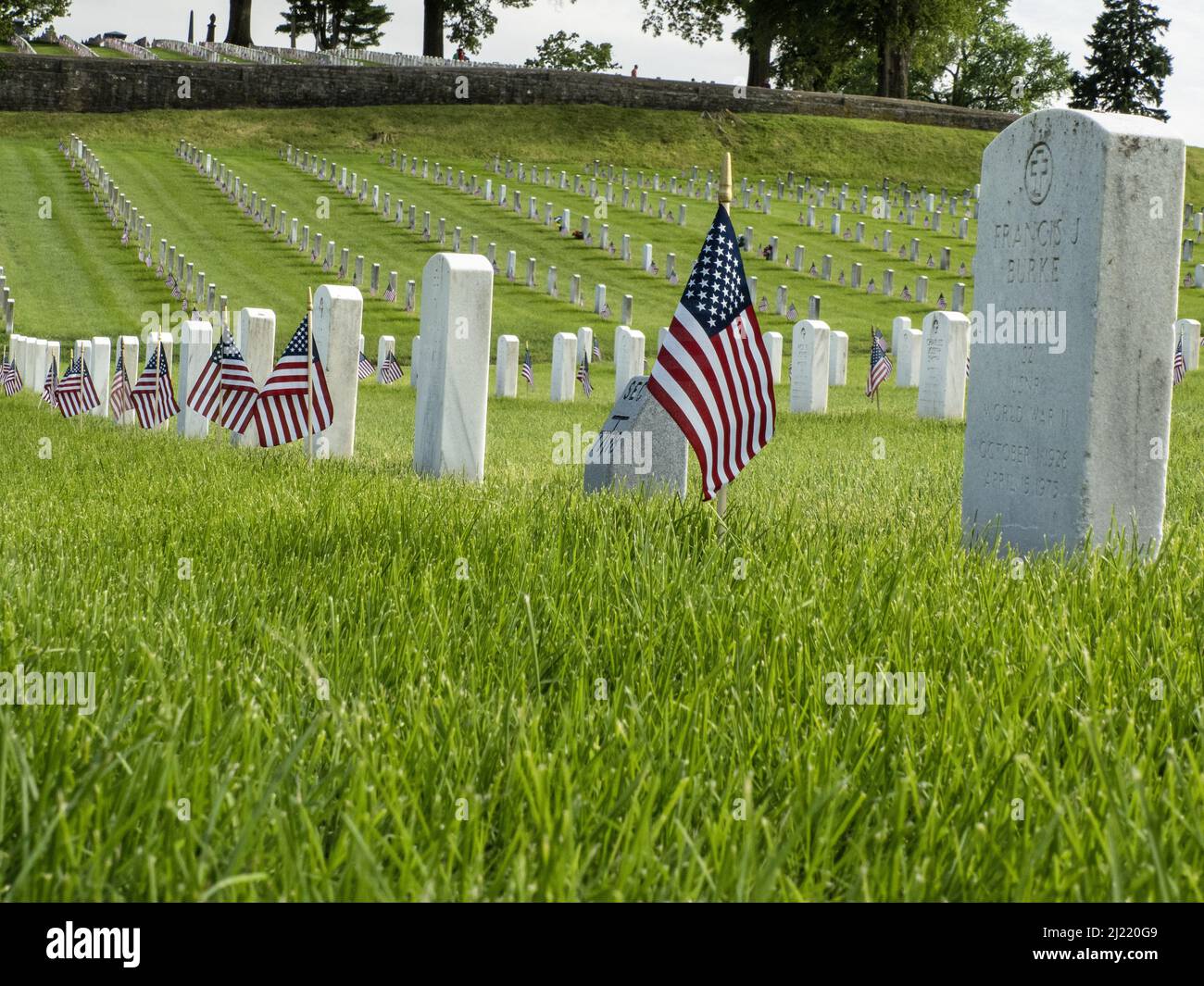 A Memorial Day at Jefferson Barracks National Cemetery, USA Stock Photo ...