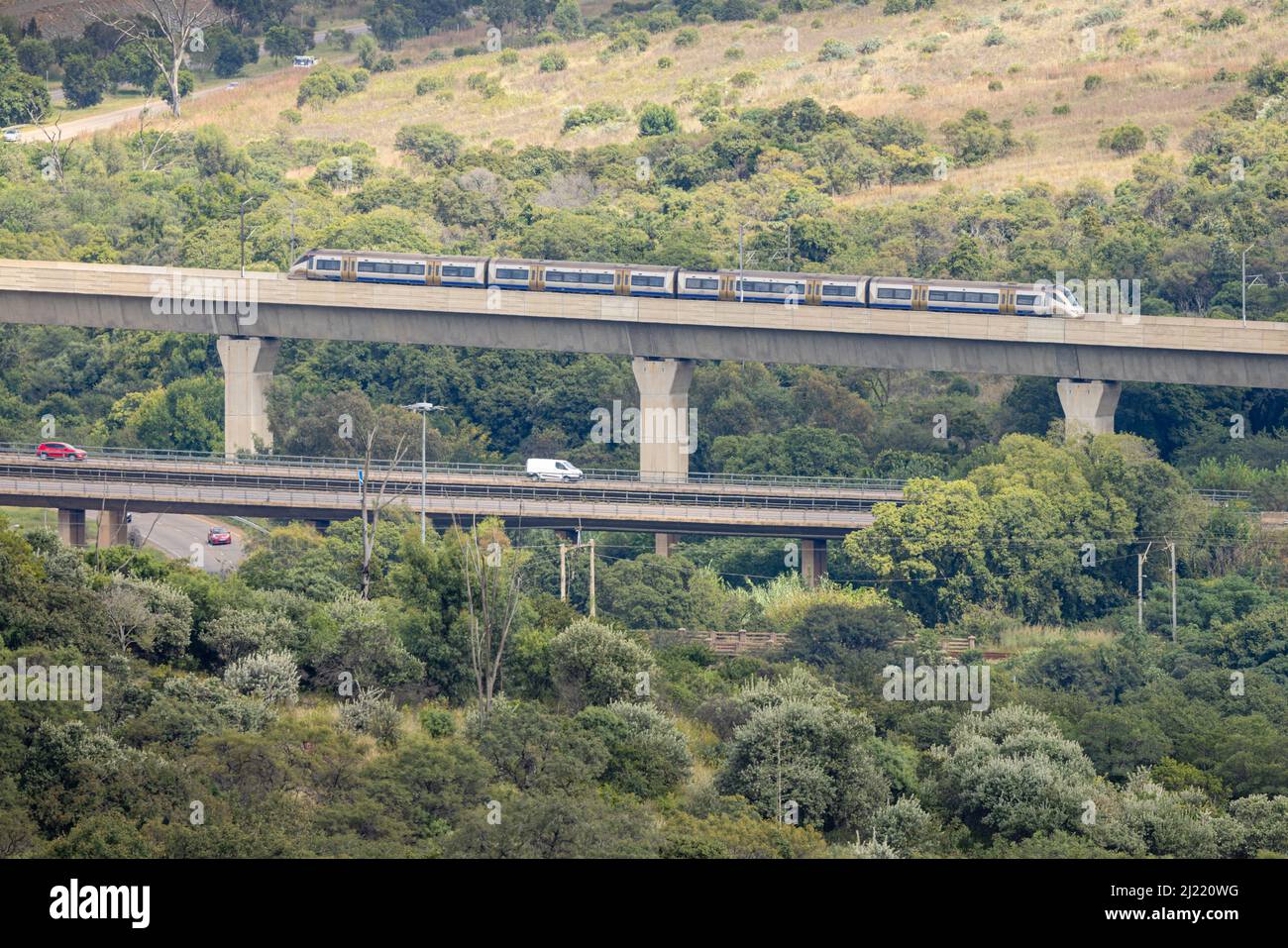 Gautrain is an 80-kilometre express commuter rail system in Gauteng ...