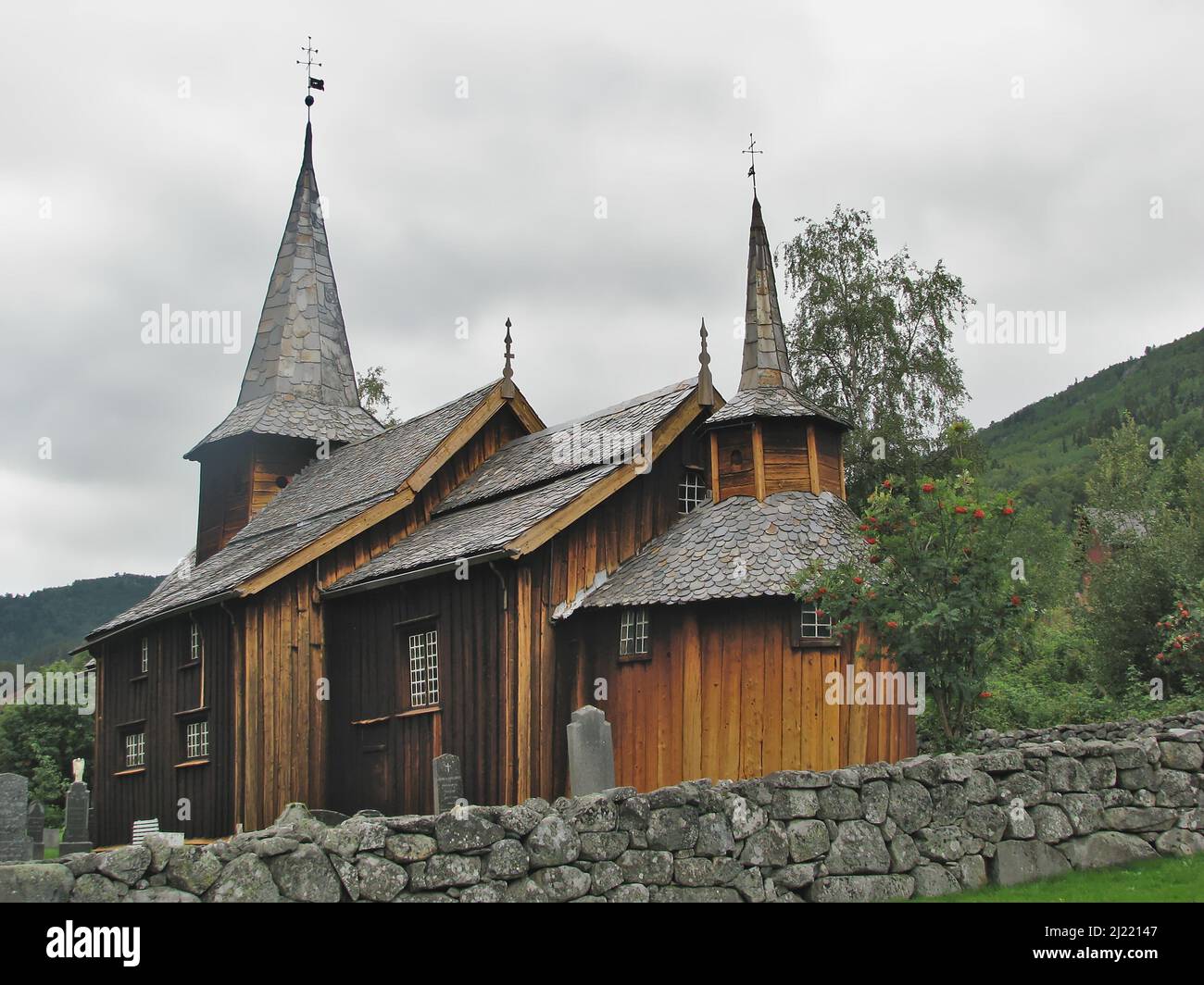 shot of the Hol gamle kirke Church in Holet, Norway Stock Photo - Alamy