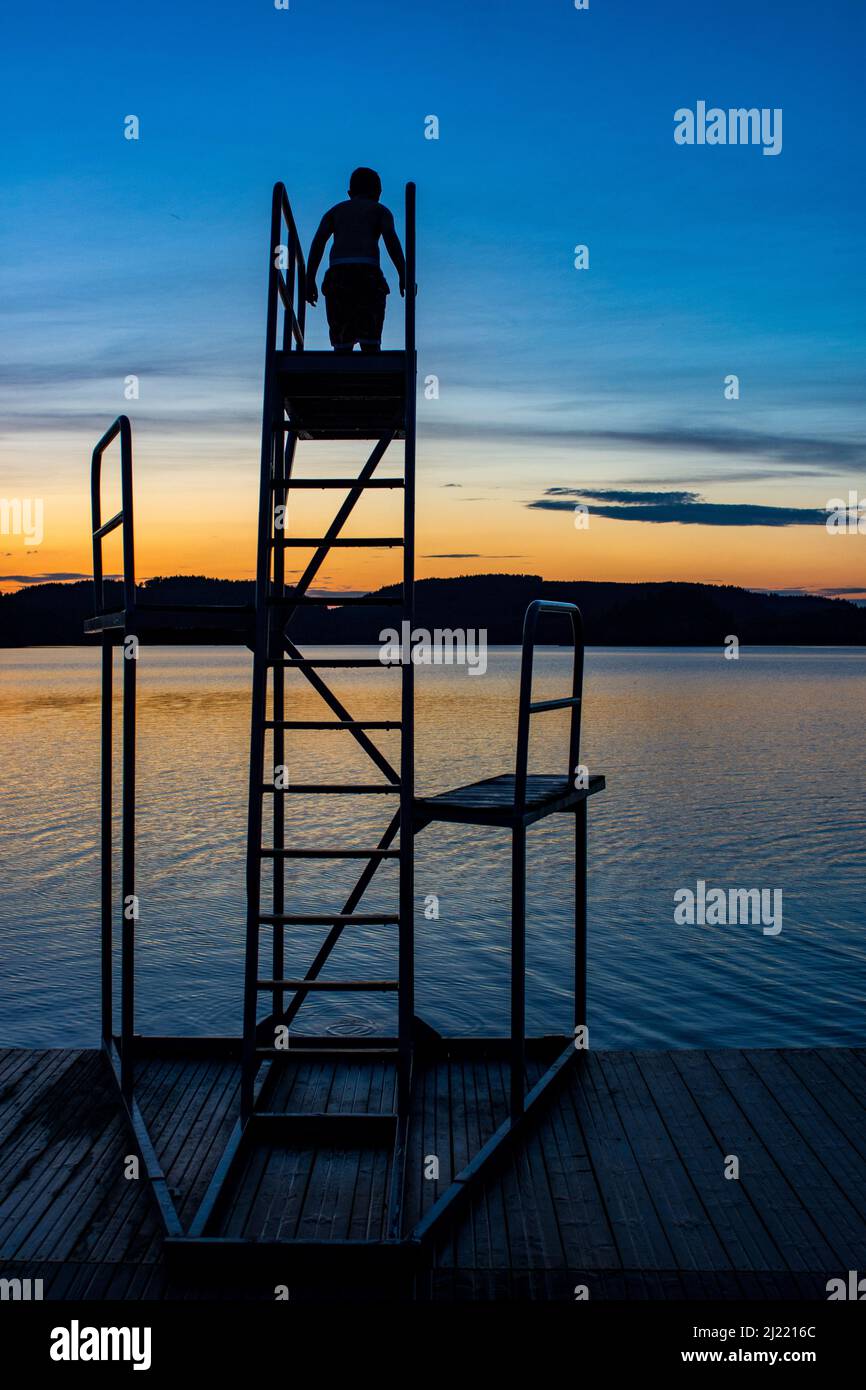 Outdoor diving board hi-res stock photography and images - Alamy