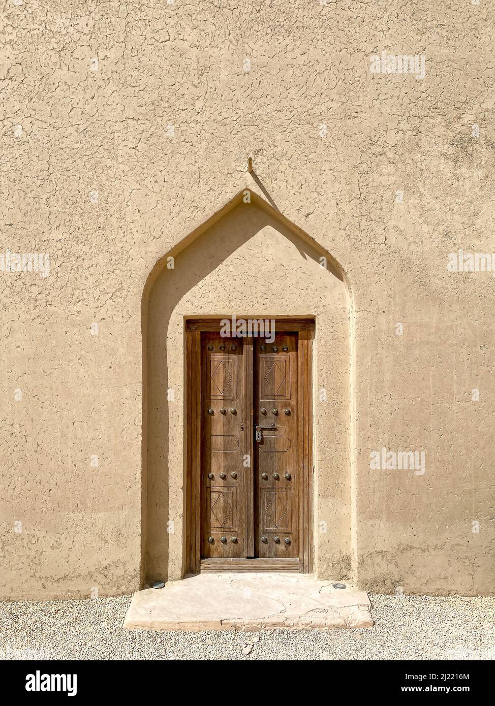An ancient Arabic Wooden Door in United Arab Emirates Stock Photo - Alamy