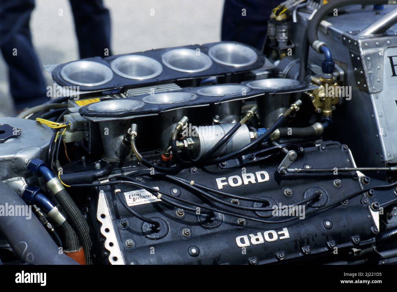 Tyrrell 012 Ford Cosworth engine Stock Photo - Alamy